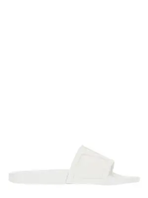 Valentino Garavani White Slides - Multicolor