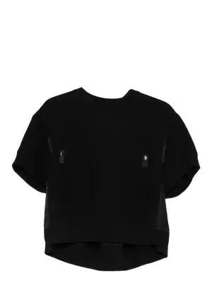 Sacai Cotton And Nylon Paneled Top - Multicolor