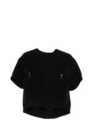 Sacai Cotton And Nylon Paneled Top - Multicolor