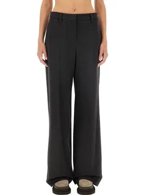 Brunello Cucinelli Wide Leg Trousers - Gray