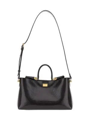 Dolce & Gabbana Vittoria Leather Handbag - Brown
