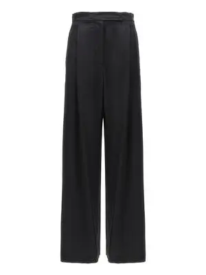 Max Mara Max Mara Fiesta Wide Leg Silk Pants Black