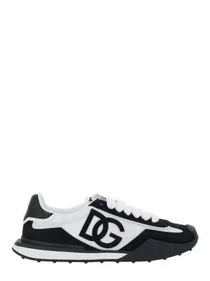 Dolce & Gabbana Dolce & Gabbana Leather Logo Patch Low Top Sneakers White