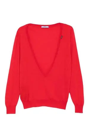 PRADA Prada Cashmere V-Neck Sweater