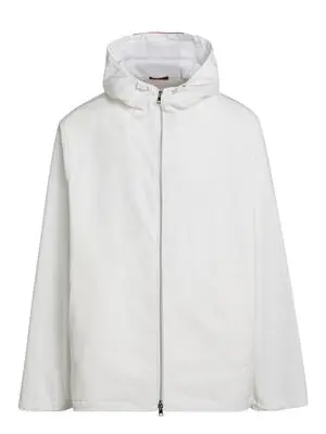 Gucci Hooded Zip-up Jacket With Logo Detail - White