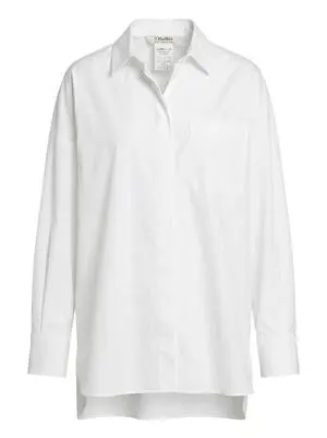 Max Mara MAX MARA Cotton Shirt With Classic Collar Multicolor