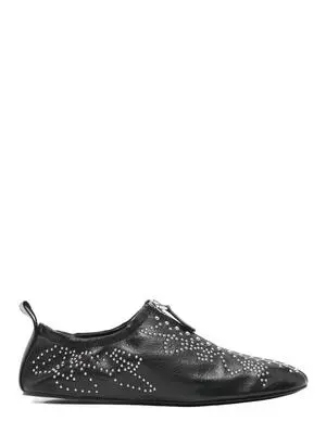 Chloé Susanna Studded Leather Flat Shoes - Multicolor