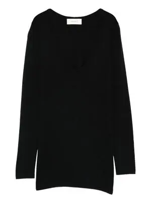 LISA YANG Black Cotton And Cashmere Sweater - Multicolor