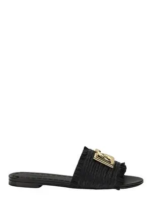 DOLCE & GABBANA Dolce & Gabbana Raffia Open-Toe Sandals