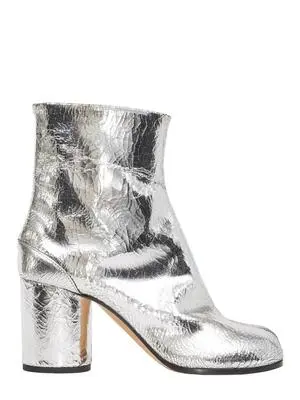 MAISON MARGIELA Maison Margiela Tabi 80mm Ankle Boots Silver