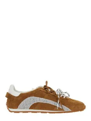 Dsquared2 DSQUARED2 Leather Sneakers With Embossed Logo Multicolor