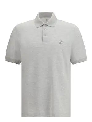 Brunello Cucinelli Brunello Cucinelli Men Cotton Polo Gray