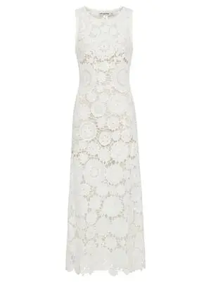 SELF-PORTRAIT Crochet Maxi Dress - Multicolor