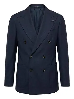 Tagliatore Double Breasted Linen Jacket - Multicolor