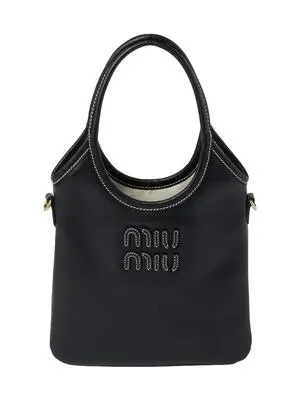 Miu Miu Ivy Mini Leather Handbag - Black