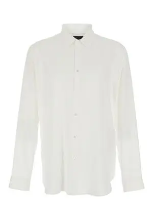 Gucci Narcissist' White Shirt With Classic Collar And Button Cuffs In Silk For - Multicolor