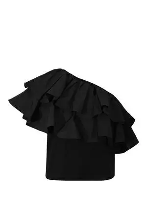 Max Mara Ruffle Top - Black