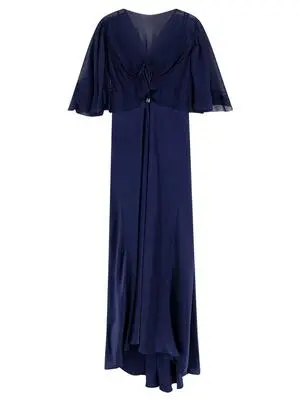 Alberta Ferretti Alberta Ferretti Long Voile Dress Multicolor