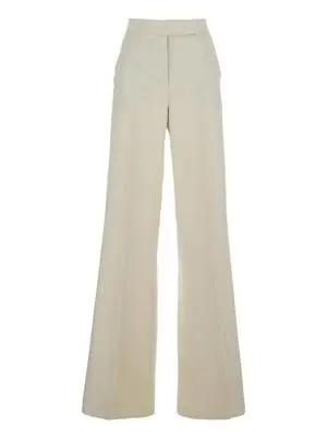 Max Mara MAX MARA High-Waisted Linen Pants Multicolor