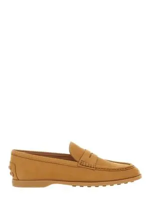 TOD'S Suede Loafers With Half Horsebit Detail - Multicolor