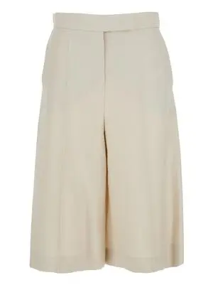 MAX MARA MAX MARA Wide-Leg Linen Bermuda Shorts