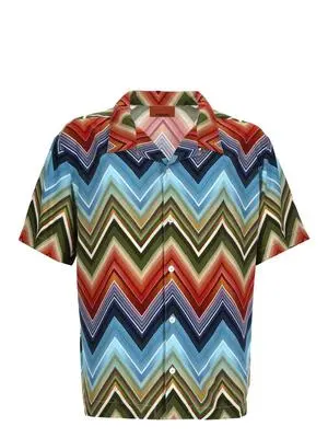 Missoni Viscose Short Sleeve Shirt - Multicolor