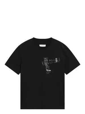 MAISON MARGIELA Taped Cotton Jersey T-shirt - Black