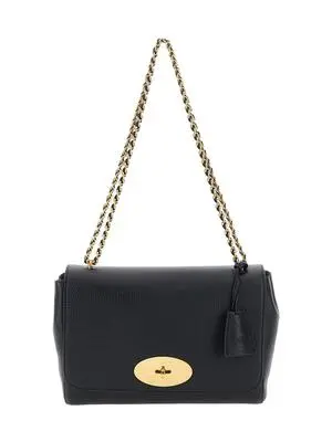 Mulberry MULBERRY "MEDIUM LILY" Shoulder Bag With Leather Plate Multicolor