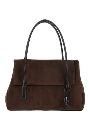 TOM FORD Tom Ford Suede Shoulder Bag With Padlock Detail Multicolor