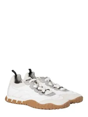 Miu Miu Lace-up Sneakers - White