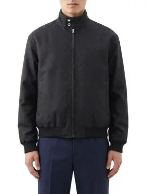 Gucci GUCCI Bomber Jacket With Monogram Pattern Multicolor
