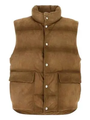 Prada Padded Waistcoat - Brown