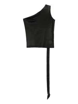 Rick Owens Asymmetrical One-shoulder Top - Black