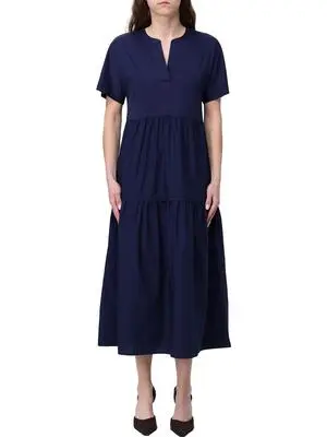 Max Mara Tiered Dress - Blue