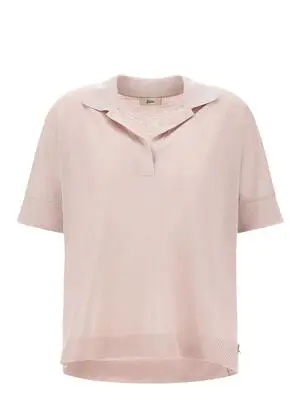 Herno Cotton Blend Jersey Polo - Multicolor