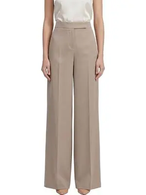 Max Mara Tailored Wide Leg Trousers - Brown