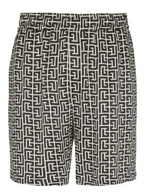 Balmain Monogram Shorts - Multicolor