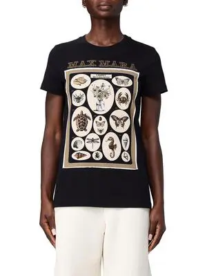 Max Mara Max Mara Short Sleeve Graphic T-Shirt Black