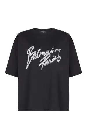 Balmain Logo T-shirt - Black