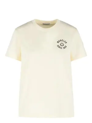 Moncler Printed Logo Cotton T-shirt - Multicolor