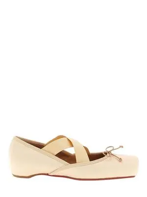 CHRISTIAN LOUBOUTIN Ballet Flats - Cream