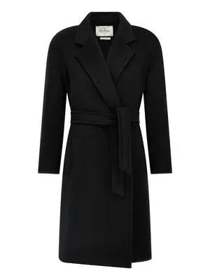 Max Mara Max Mara Melinda Midi Coat In Double Cashmere Black