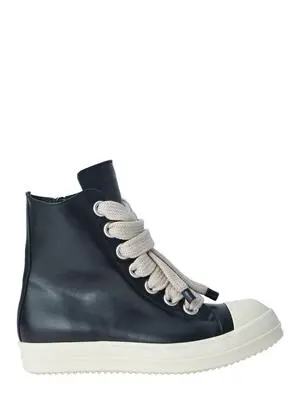 Rick Owens Jumbolace Low-top Leather Sneakers - Black