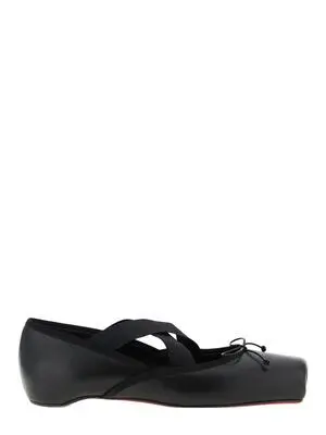 CHRISTIAN LOUBOUTIN Leather Ballet Flats - Black