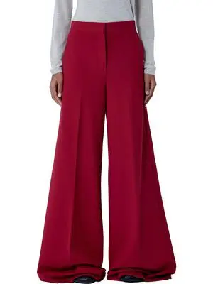 Max Mara Max Mara High-Rise Wide-Leg Tailored Pants Red