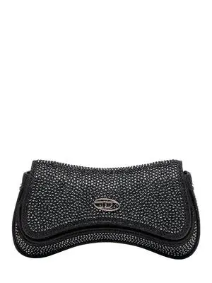 DIESEL® Play Crossbody Xs Shoulder Bag With All-over Rhinestones - Multicolor