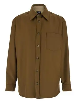 A.p.c. A.P.C. Wool Blend Classic Collar Jacket Multicolor