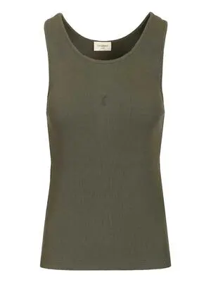 Saint Laurent Cassandre Tank Top - Green