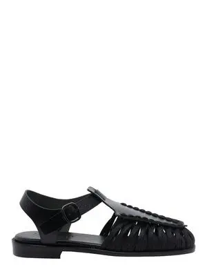 Hereu Alaro Leather Sandals - Black