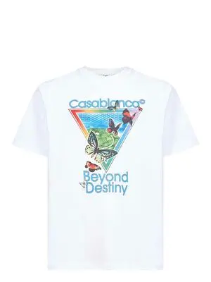 Casablanca Casablanca Men White Tennis Club Beyond Destiny T-Shirt Multicolor